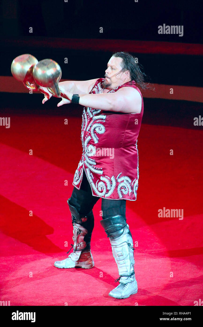 Strong man circus hi-res stock photography and images - Alamy