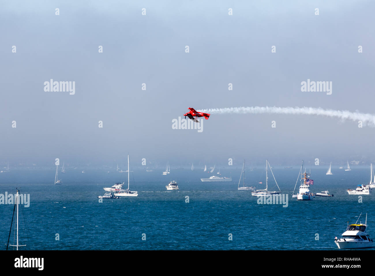 Red baron flight completes loop upside down at blue angels air show ...