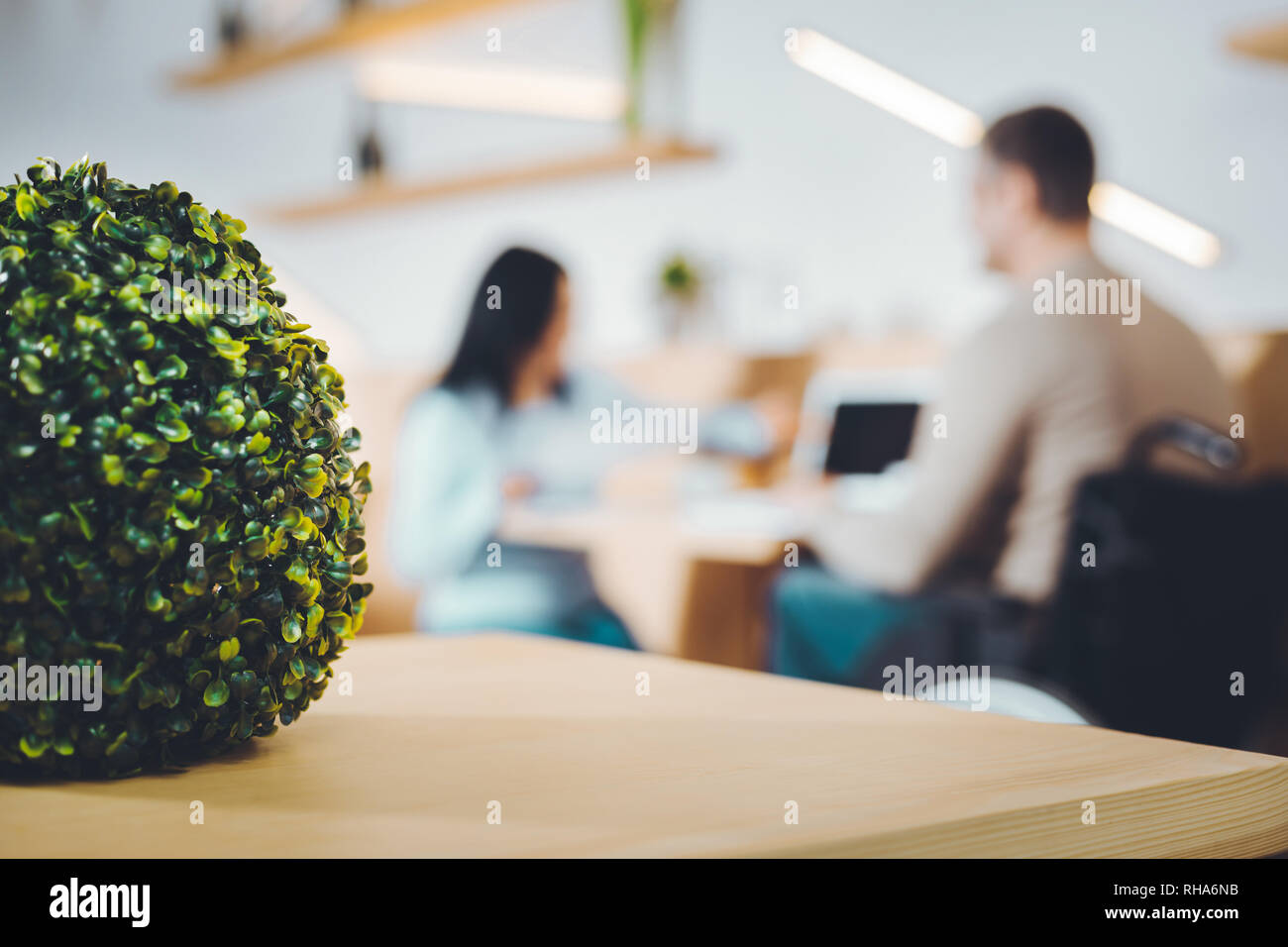 Relaxed people sitting in a cafe Stock Photo - Alamy