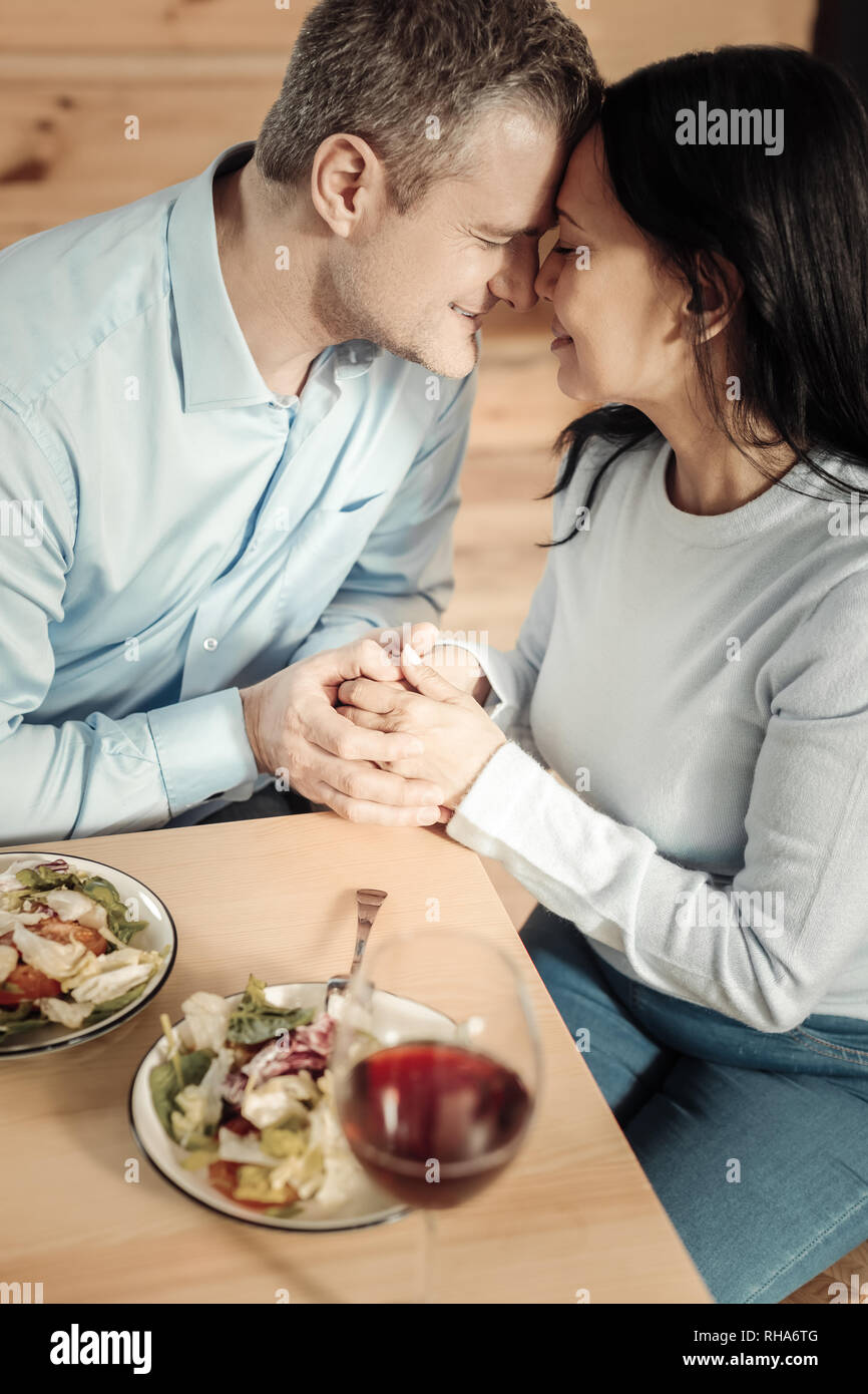 Nice couple having a date Stock Photo - Alamy