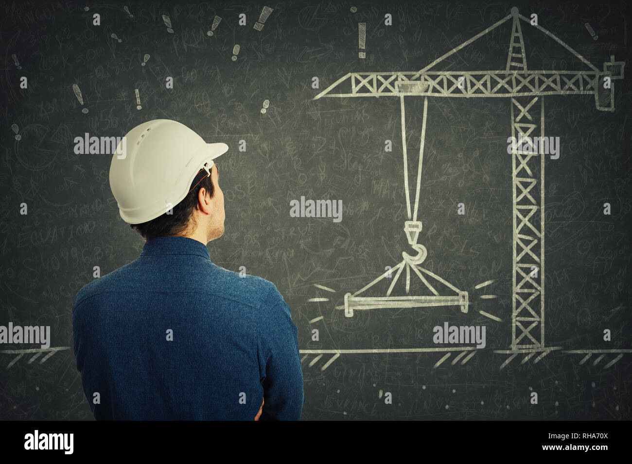 Construction drawing safety helmet hi-res stock photography and images ...