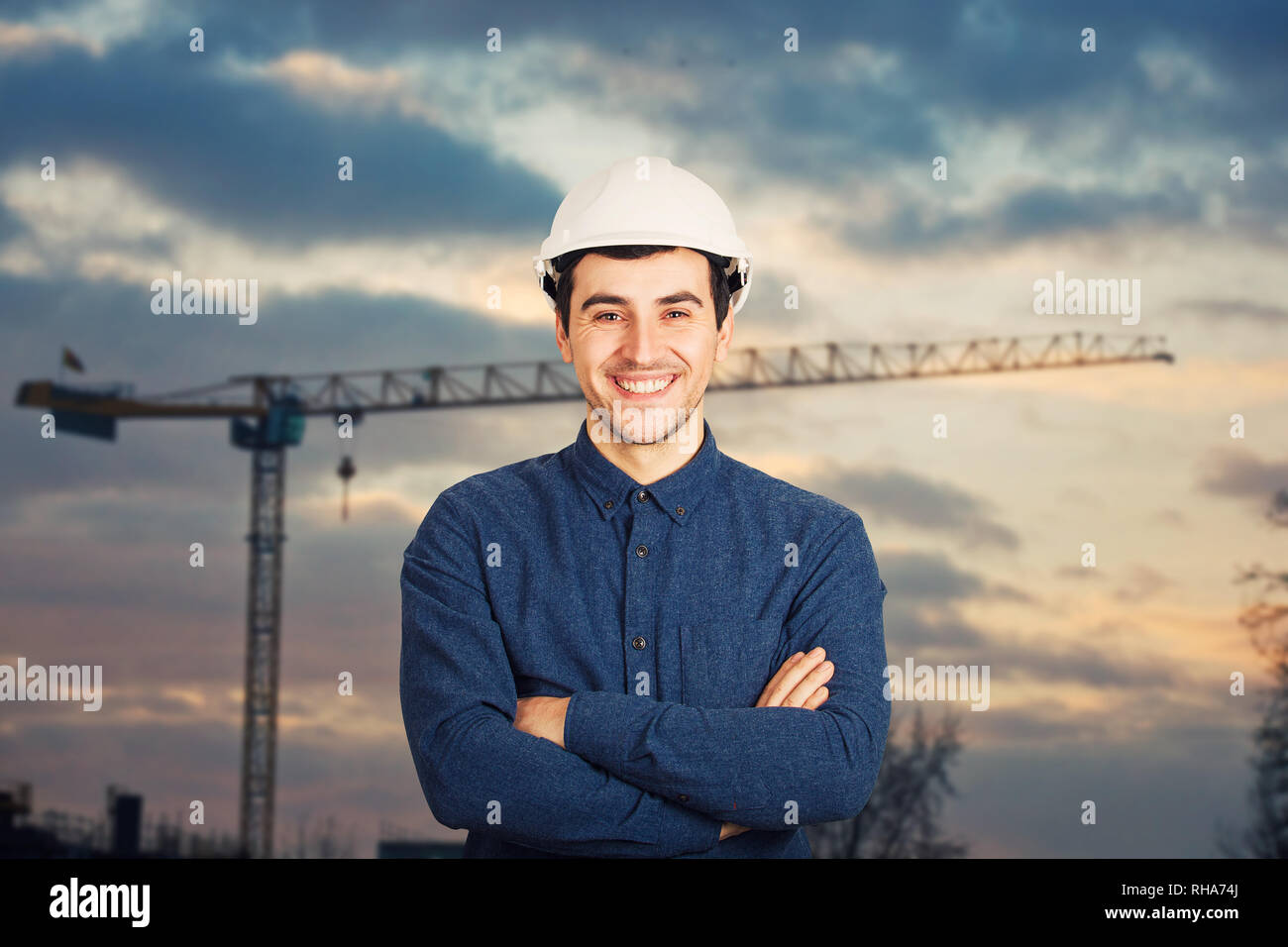 Young tall man wearing protective hi-res stock photography and images ...