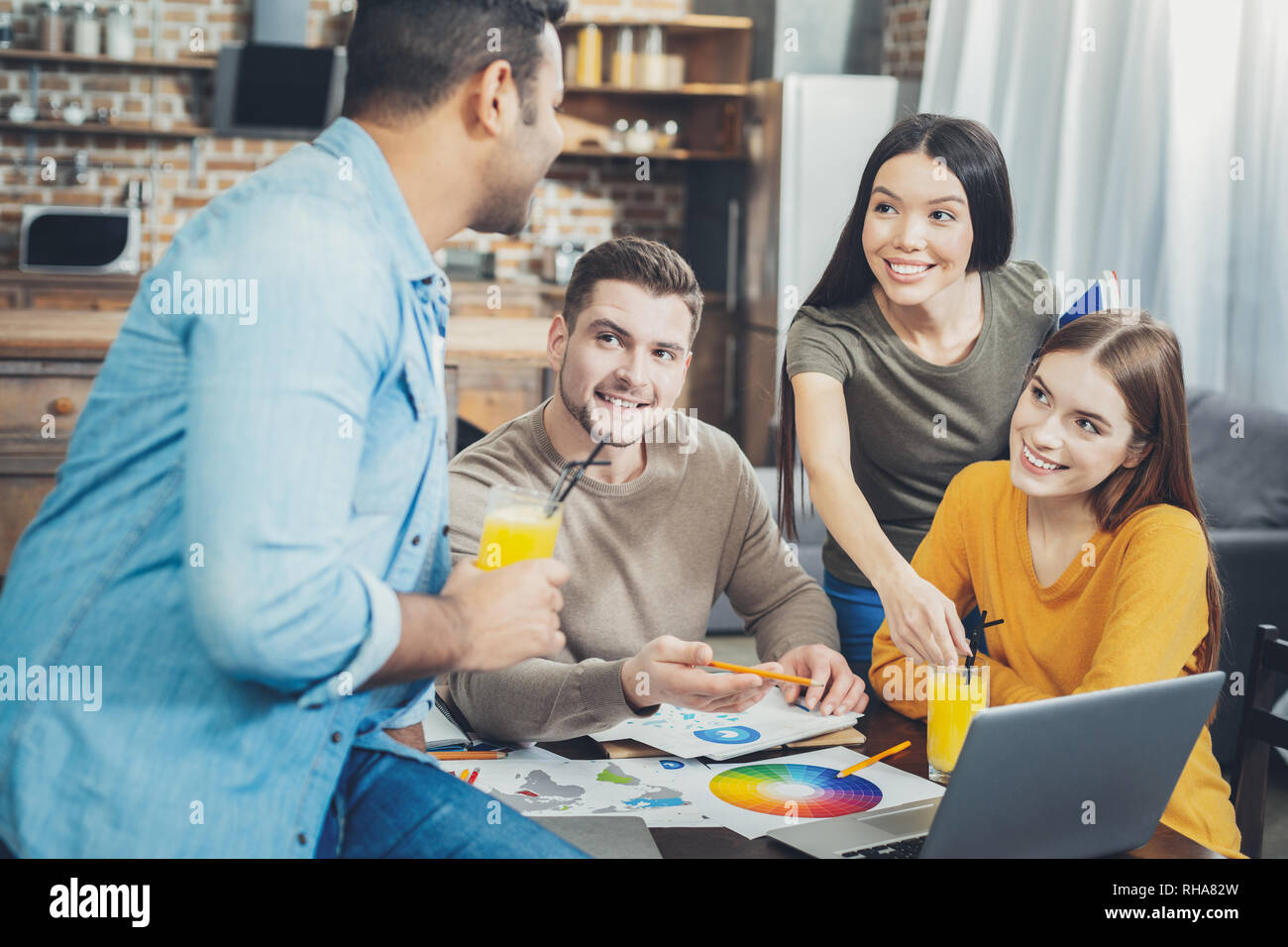 Students learning social skills hi-res stock photography and images - Alamy