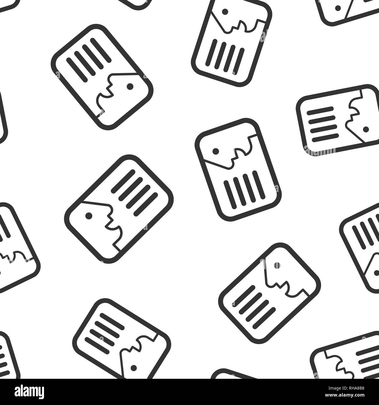 Id card icon seamless pattern background. Identity badge vector ...