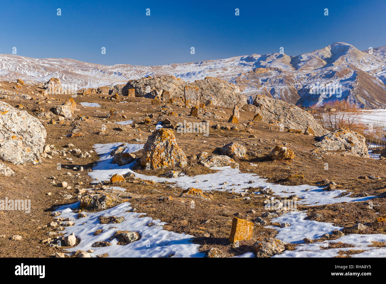 Ancient cemetery with artifacts Stock Photo - Alamy