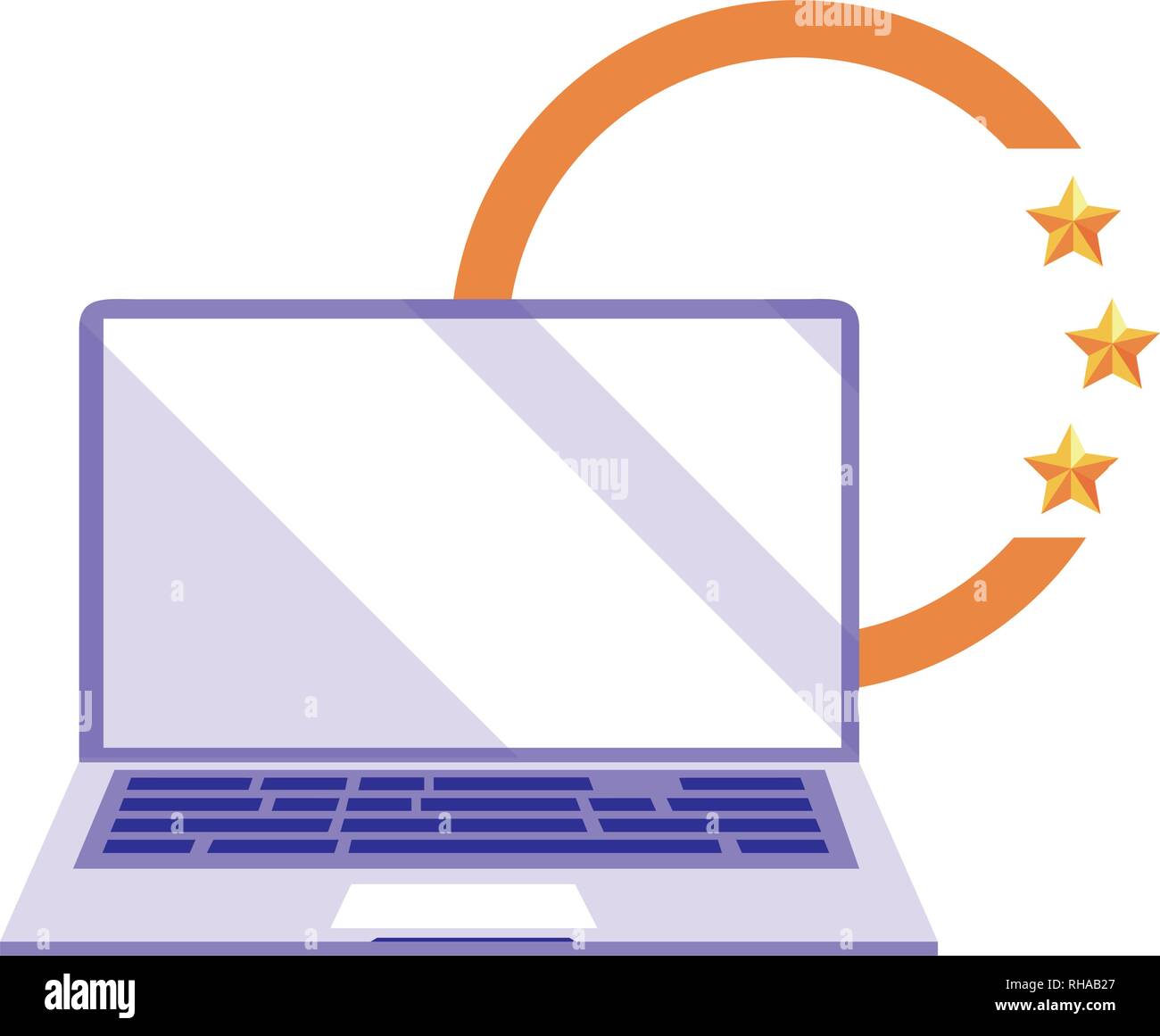 laptop digital copyright of intellectual vector illustration Stock ...