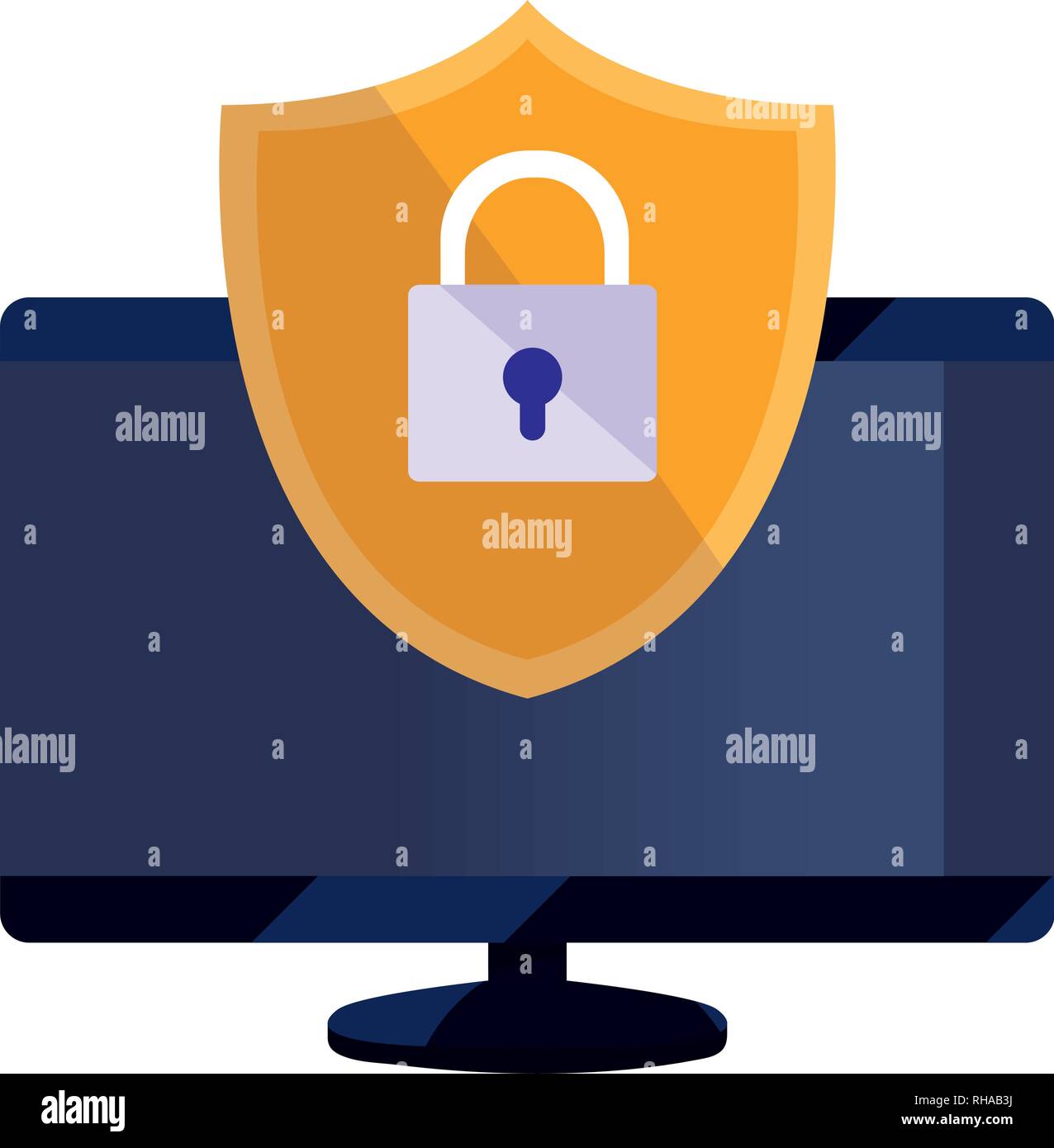 computer shield protection digital copyright of intellectual vector ...