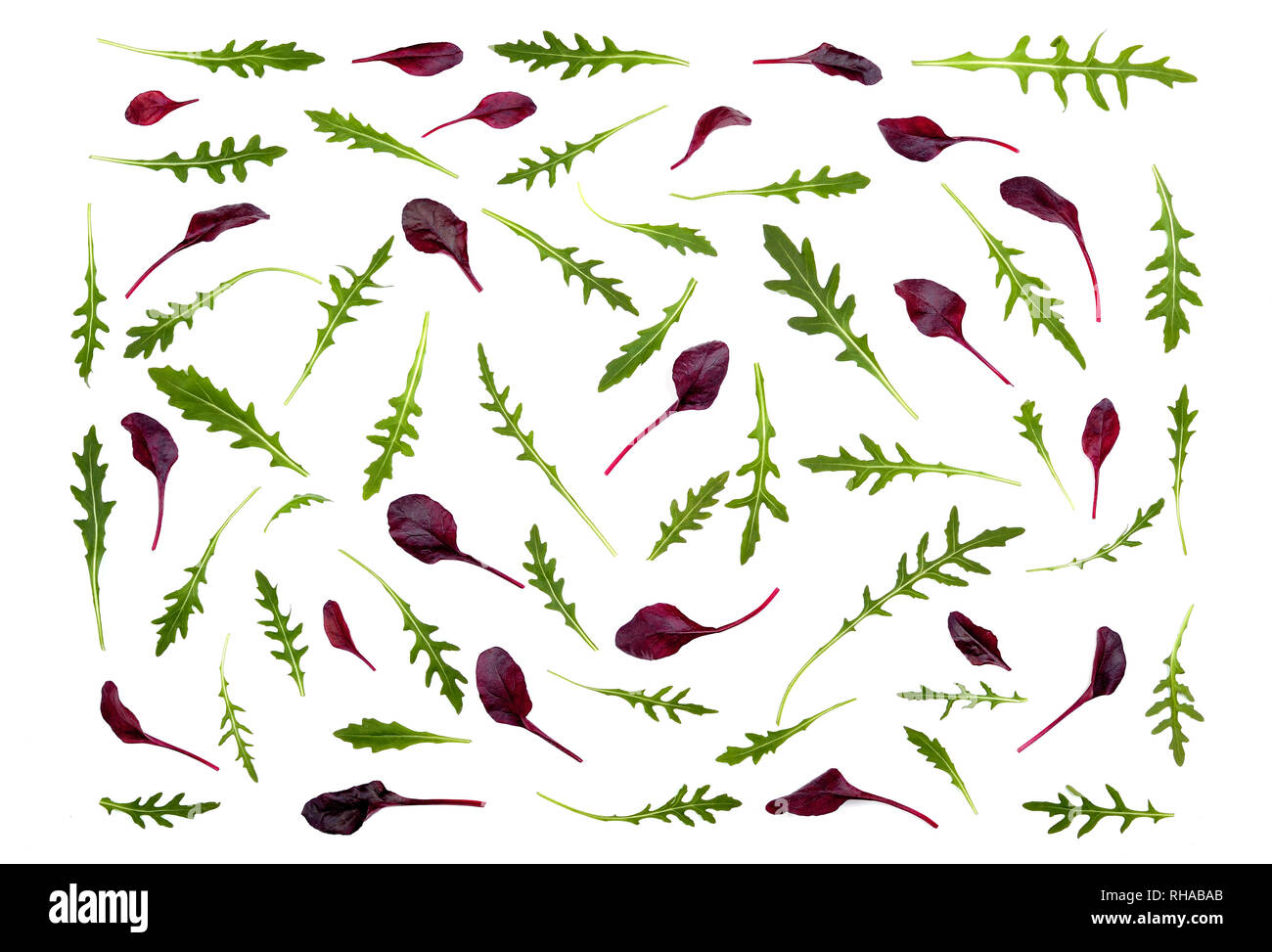 Leaf salad pattern hi-res stock photography and images - Alamy