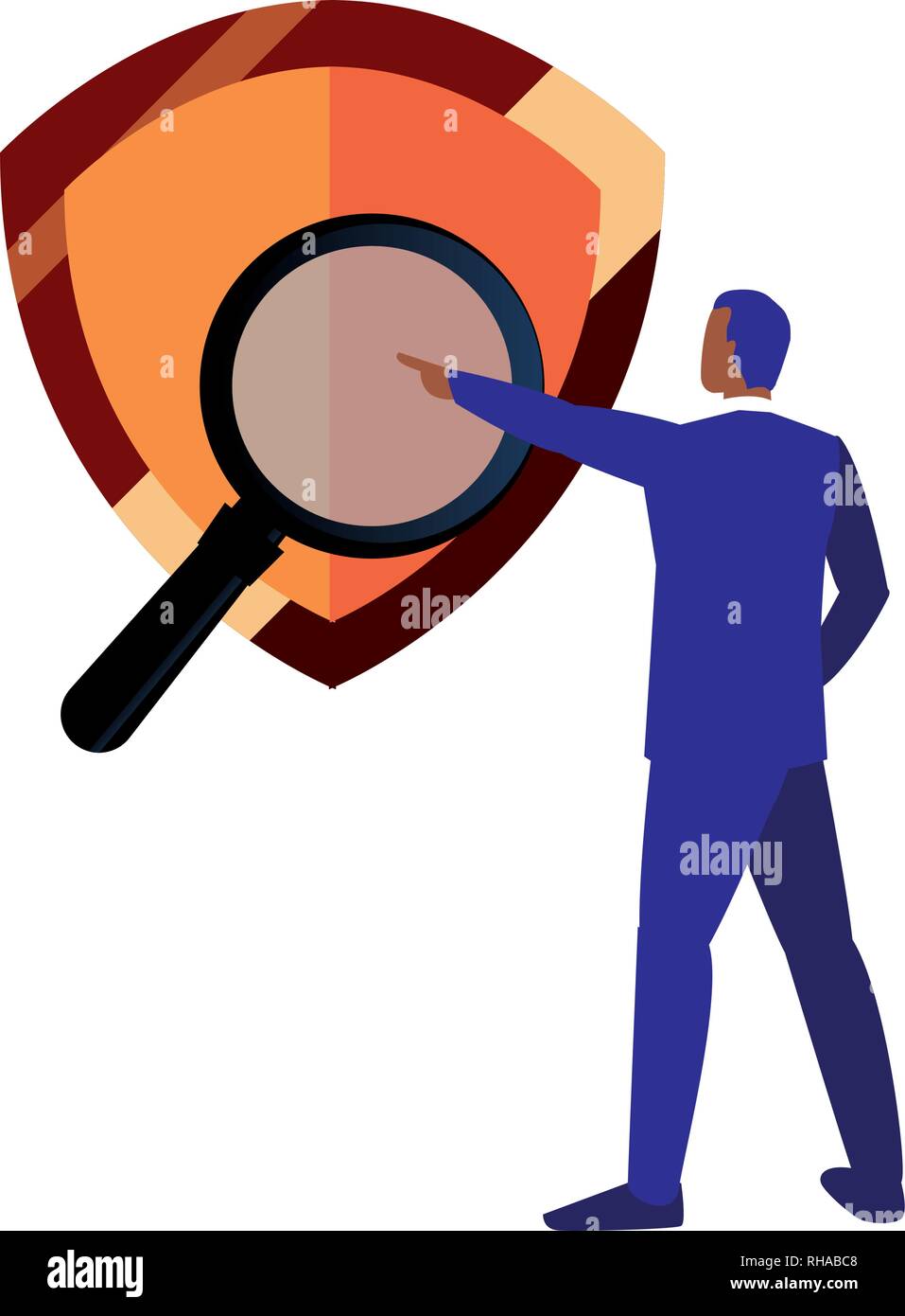 businessman shield protection copyright of intellectual vector ...