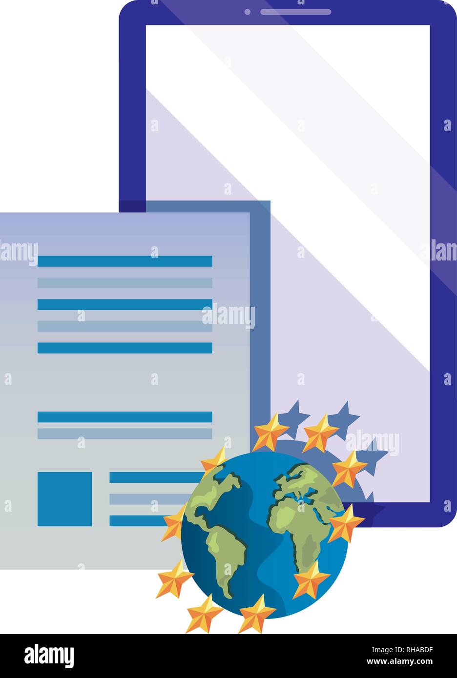 world mobile digital patent copyright vector illustration Stock Vector ...