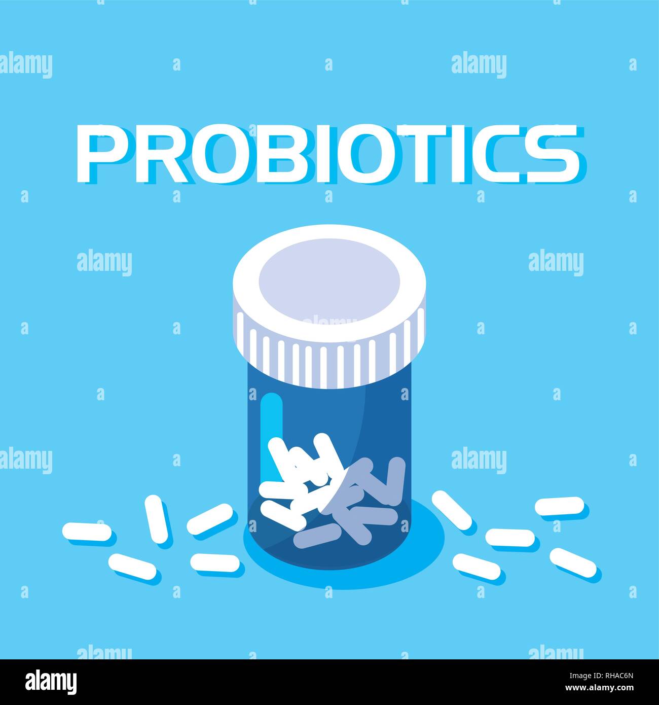 Probiotic supplements Stock Vector Images - Alamy
