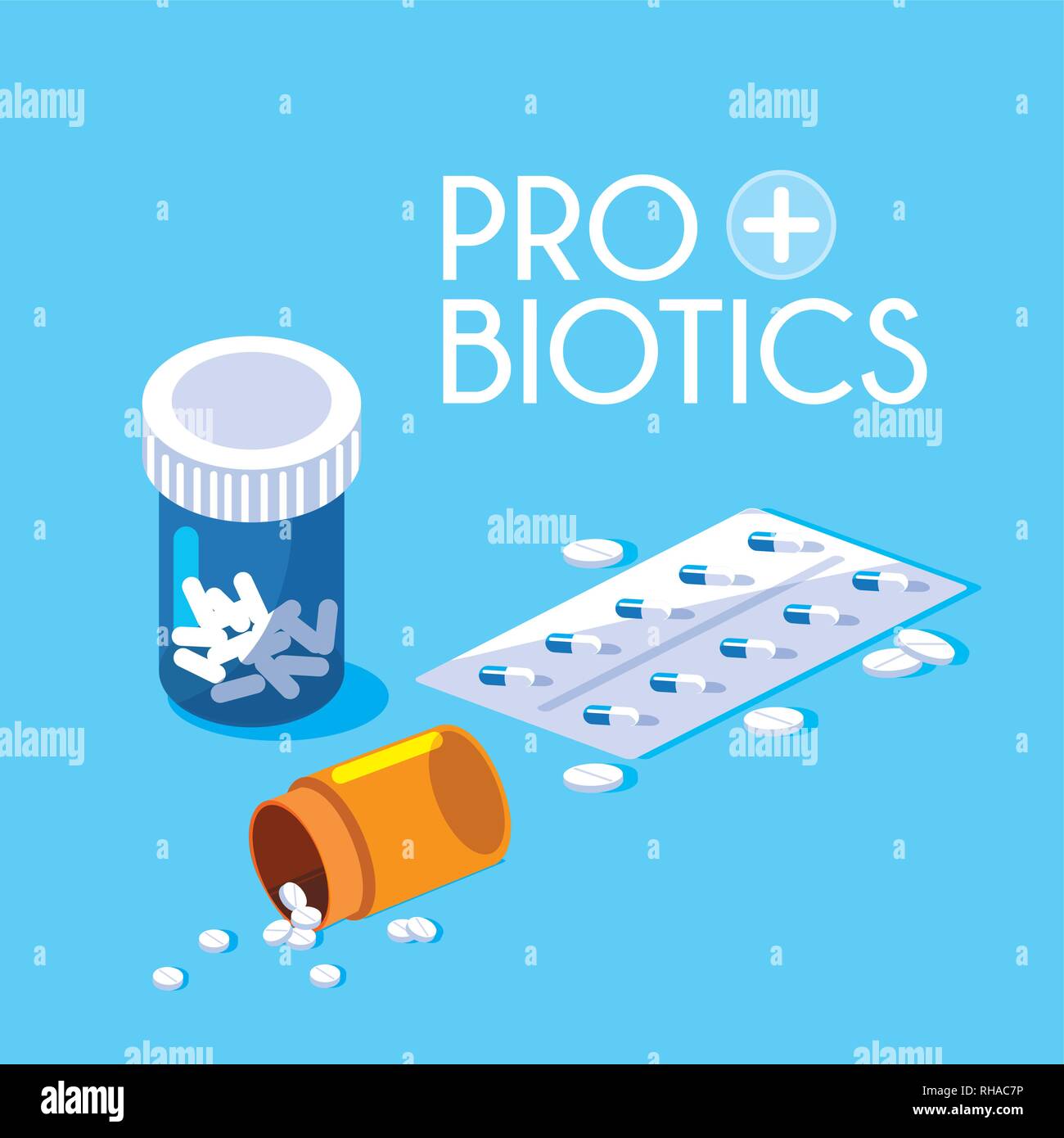 Probiotic supplements Stock Vector Images - Alamy