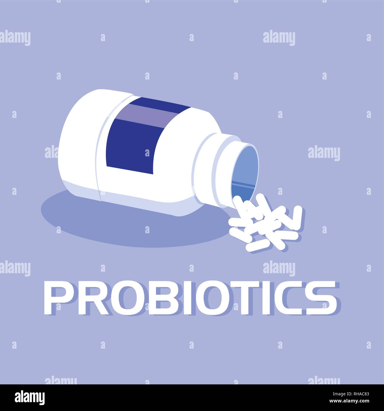 Probiotic supplements Stock Vector Images - Alamy