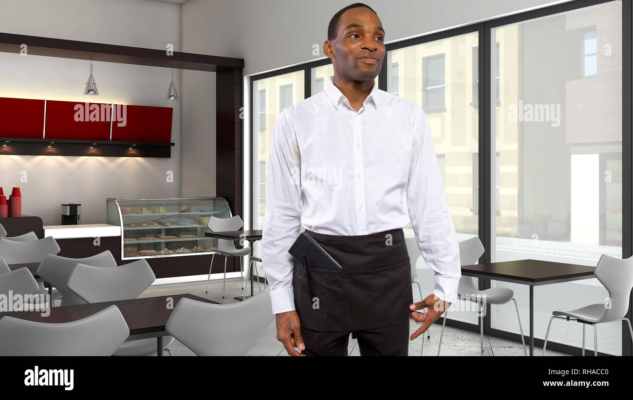 Waiter server working employee worker staff serving hi-res stock ...