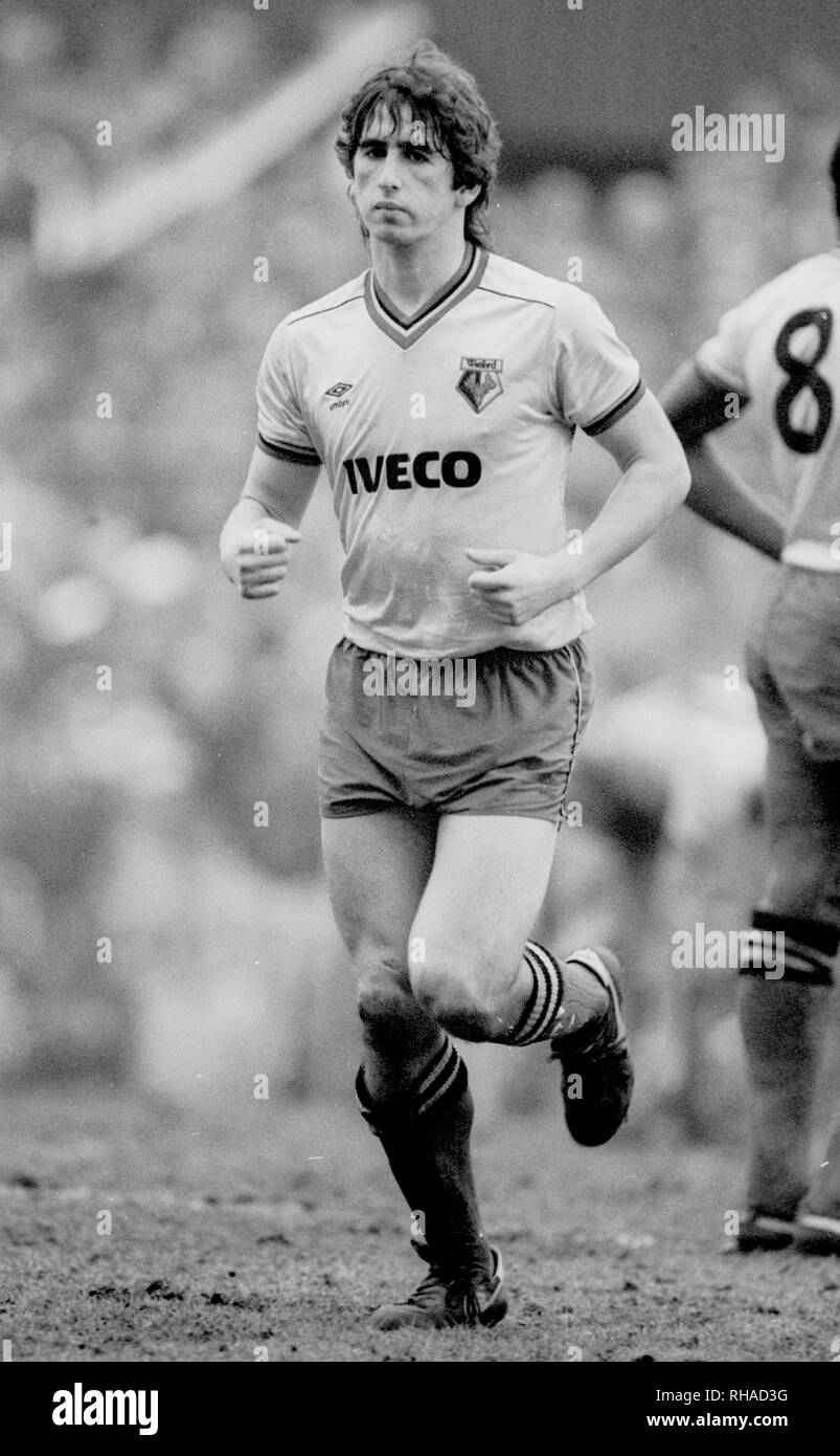 NIGEL CALLAGHAN, WATFORD FC, , 1985 Stock Photo - Alamy
