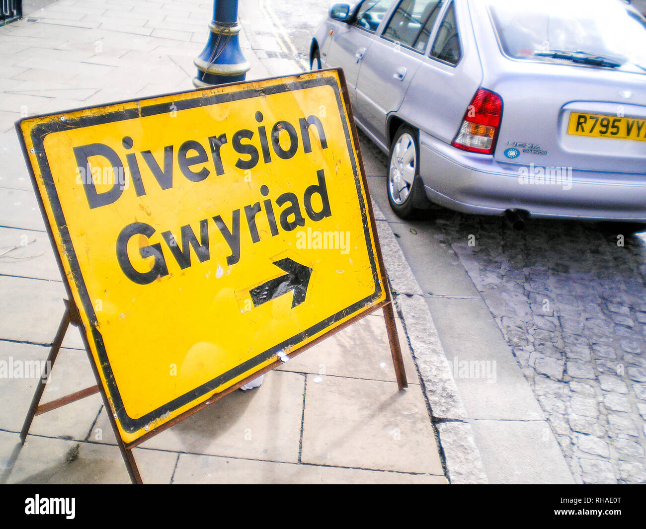 Road sign,Swansea, Wales Stock Photo - Alamy