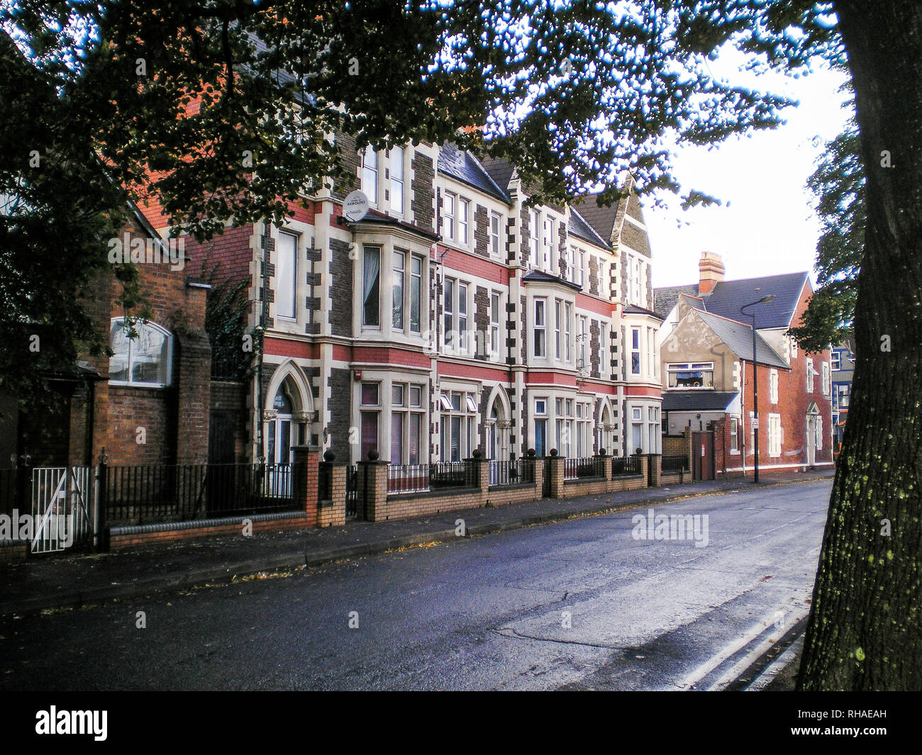 Street view, Cardiff, Wales Stock Photo - Alamy