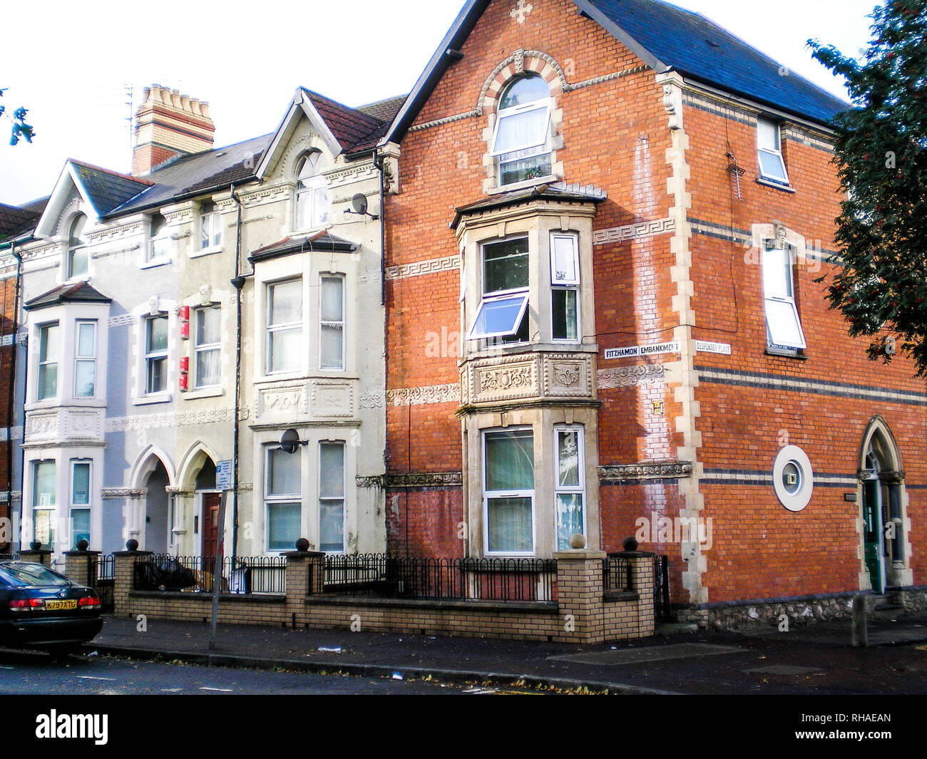 Street view, Cardiff, Wales Stock Photo - Alamy