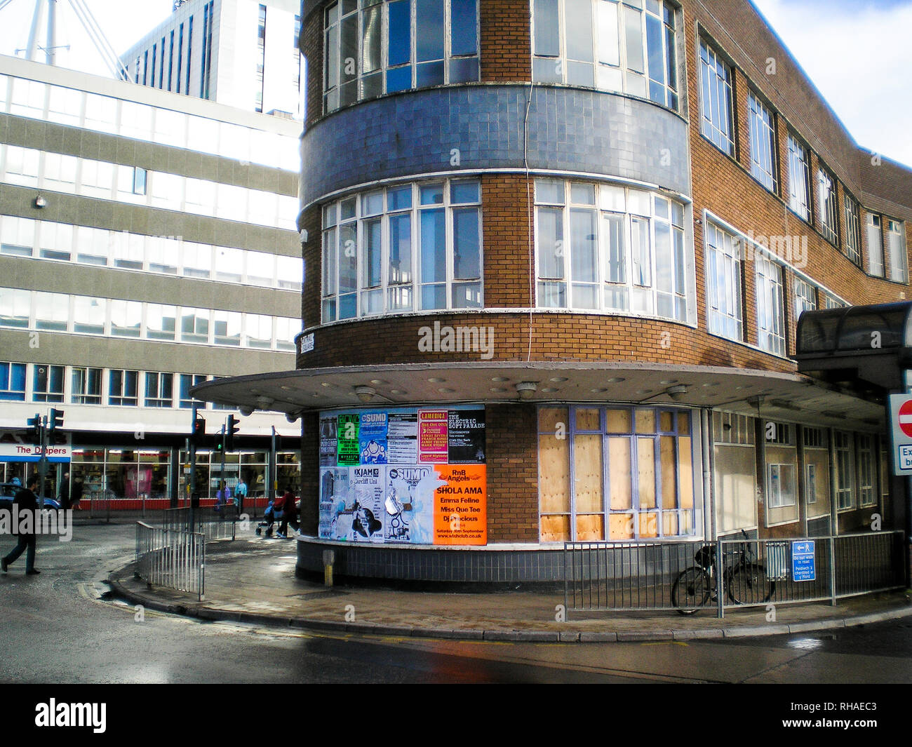 Street view, Cardiff, Wales Stock Photo - Alamy