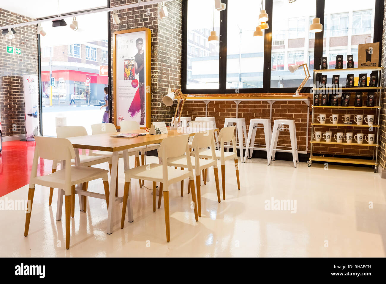 Johannesburg, South Africa - October 03 2013: Inside Interior of a ...