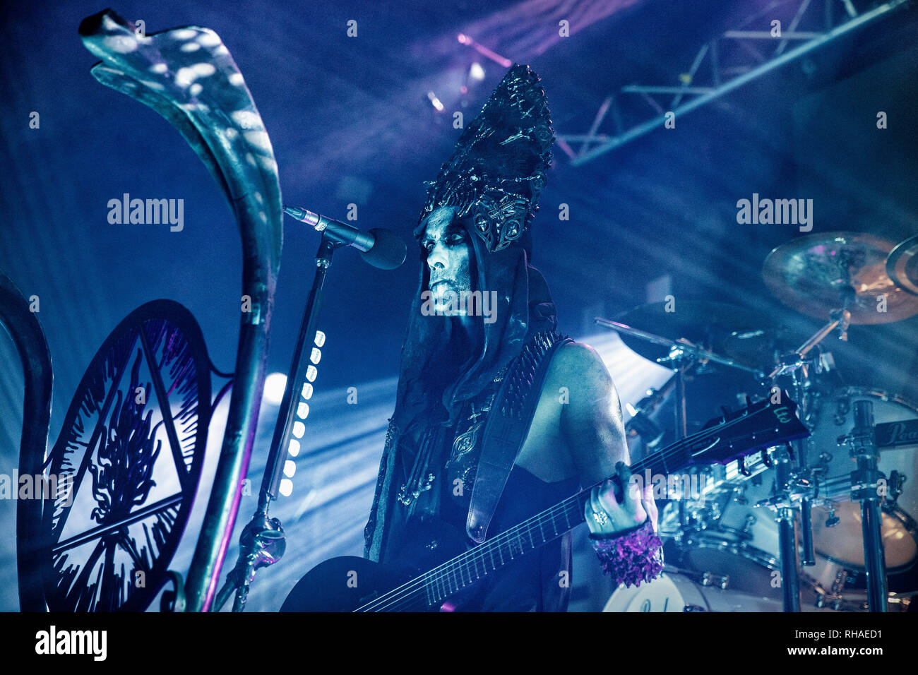 Norway, Oslo - January 27, 2019. The Polish heavy metal band Behemoth ...