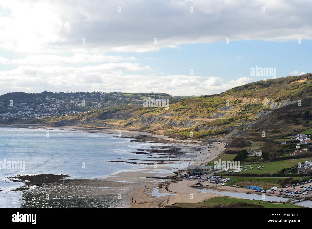 Scenic view of the cliff at Charmouth in Dorset Stock Photo - Alamy