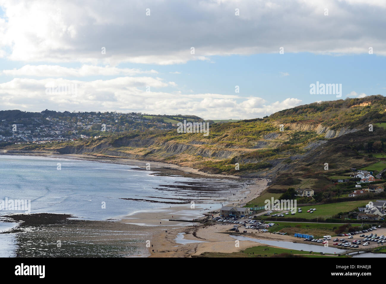 Scenic view of the cliff at Charmouth in Dorset Stock Photo - Alamy