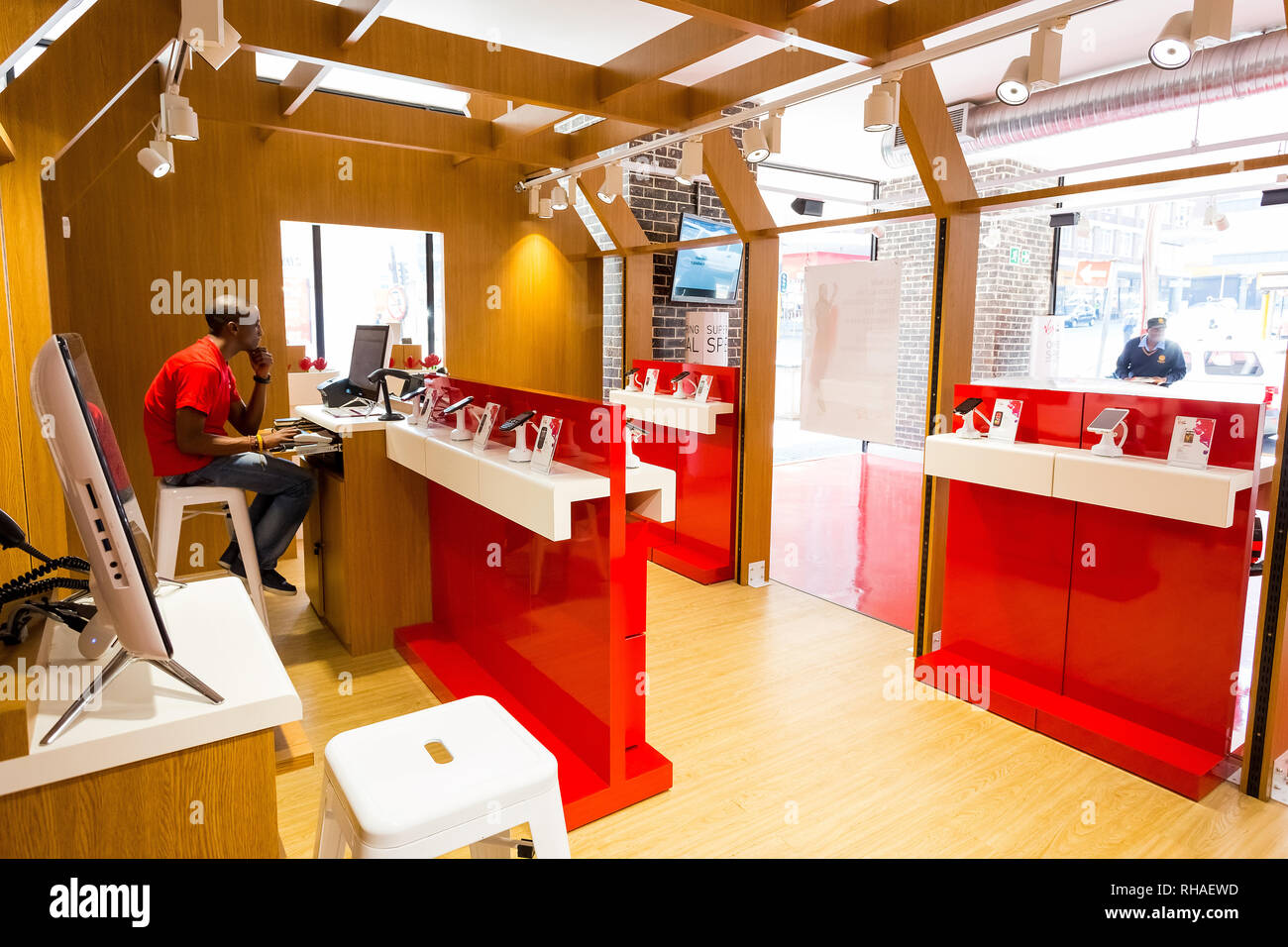 Johannesburg, South Africa - October 03 2013: Inside Interior of a ...