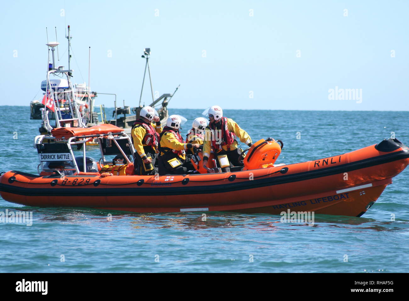 Hayling Island Rescue Boat Derrick Battle at the Selsey Lifeboat Day in ...