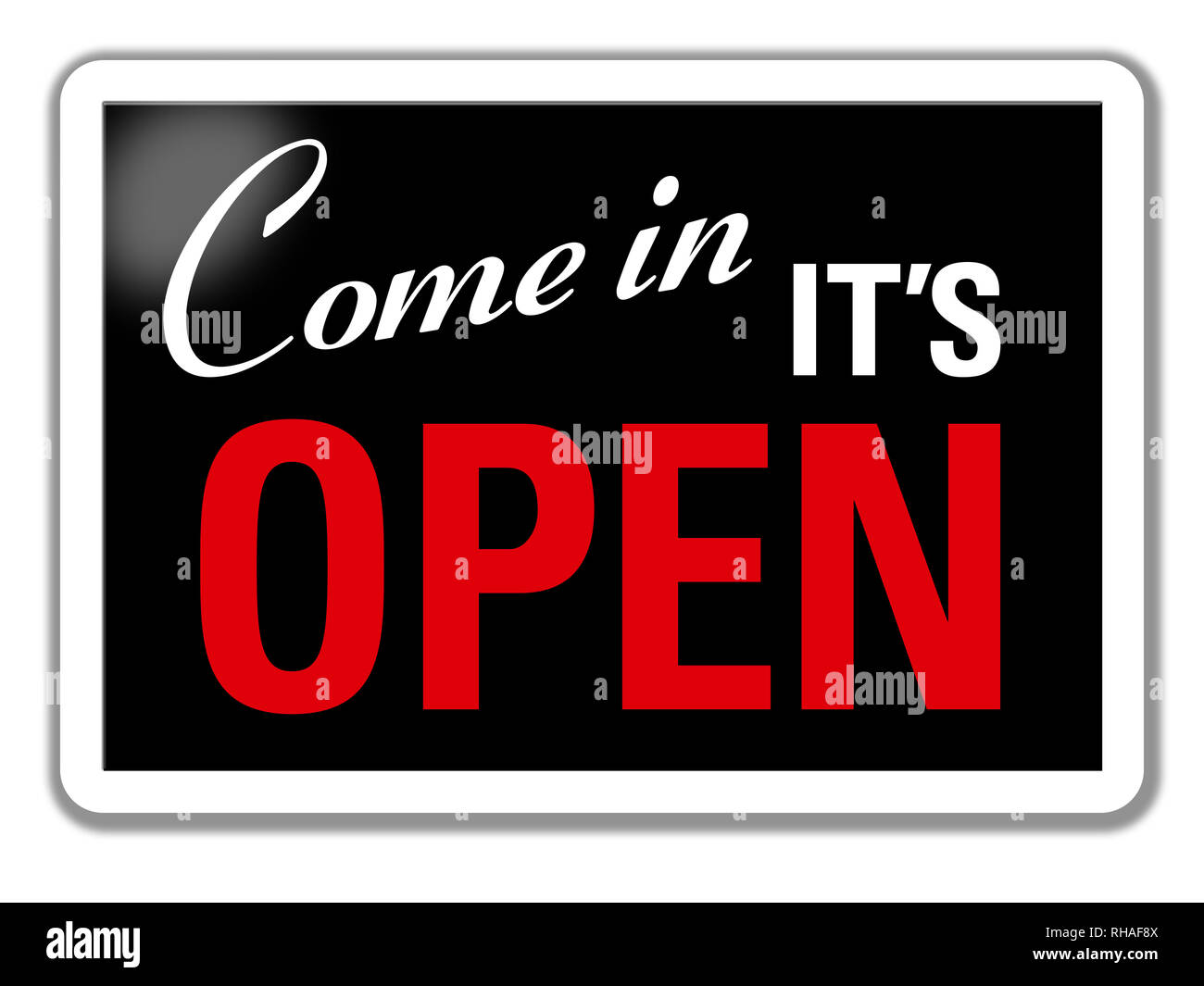 Store hours business in Cut Out Stock Images & Pictures - Alamy