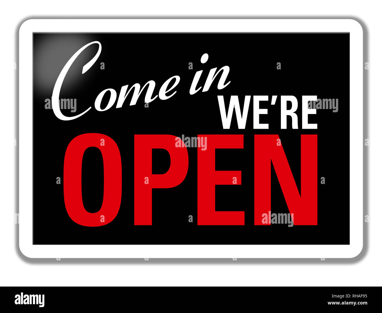 Store hours business in Cut Out Stock Images & Pictures - Alamy