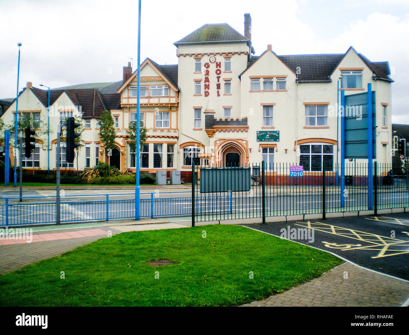 Street view, Cardiff, Wales, United Kingdom Stock Photo - Alamy