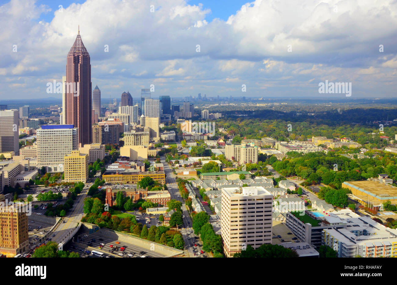 Georgia's beautiful skyline in Atlanta Stock Photo - Alamy