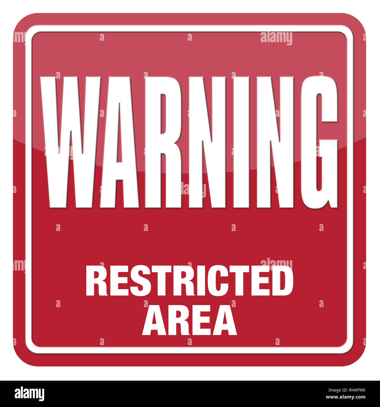 Burglar warning Cut Out Stock Images & Pictures - Alamy