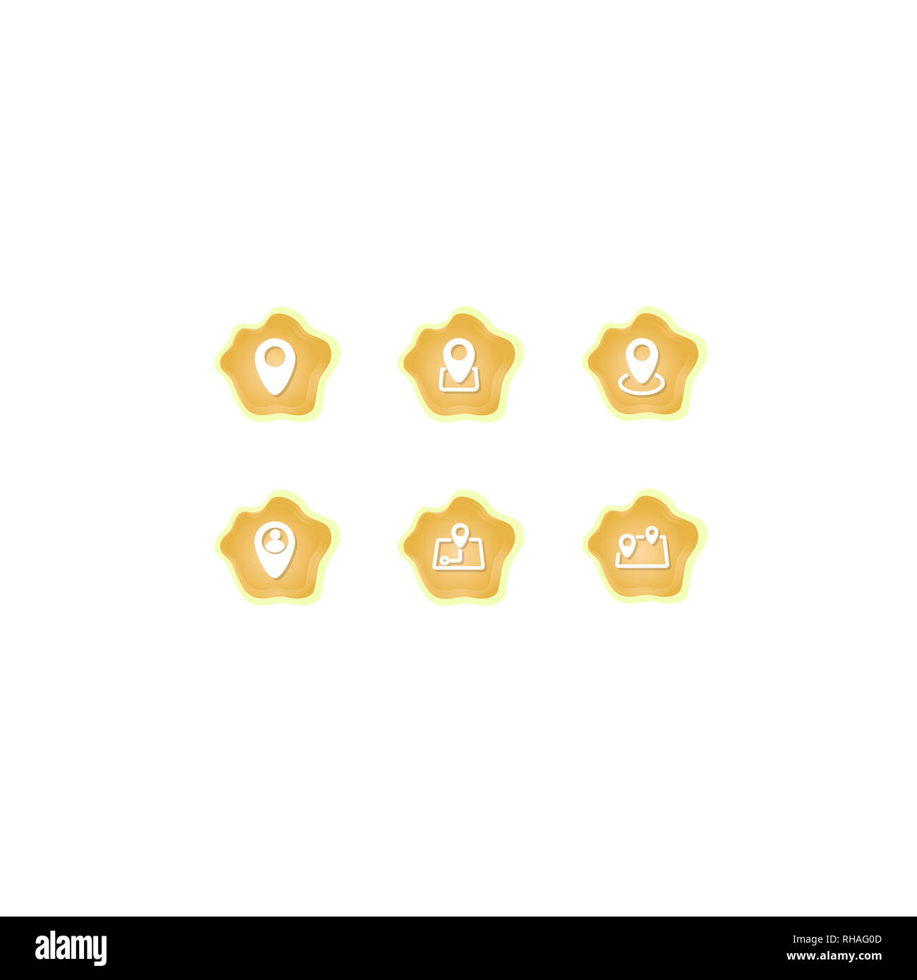 modern web or mobile location notification vector icon Stock Photo - Alamy