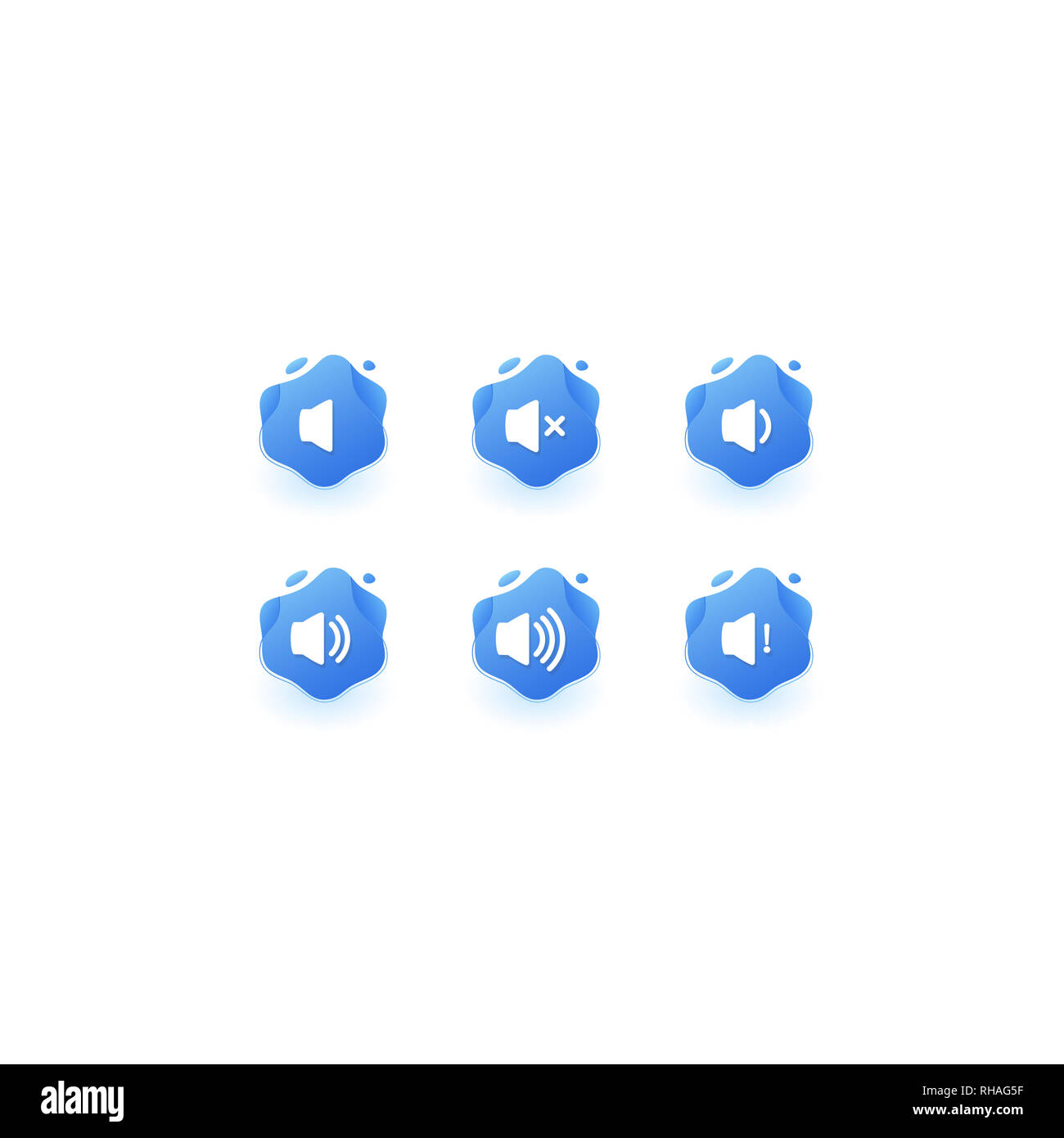 modern web or mobile volume notification vector icon Stock Photo - Alamy