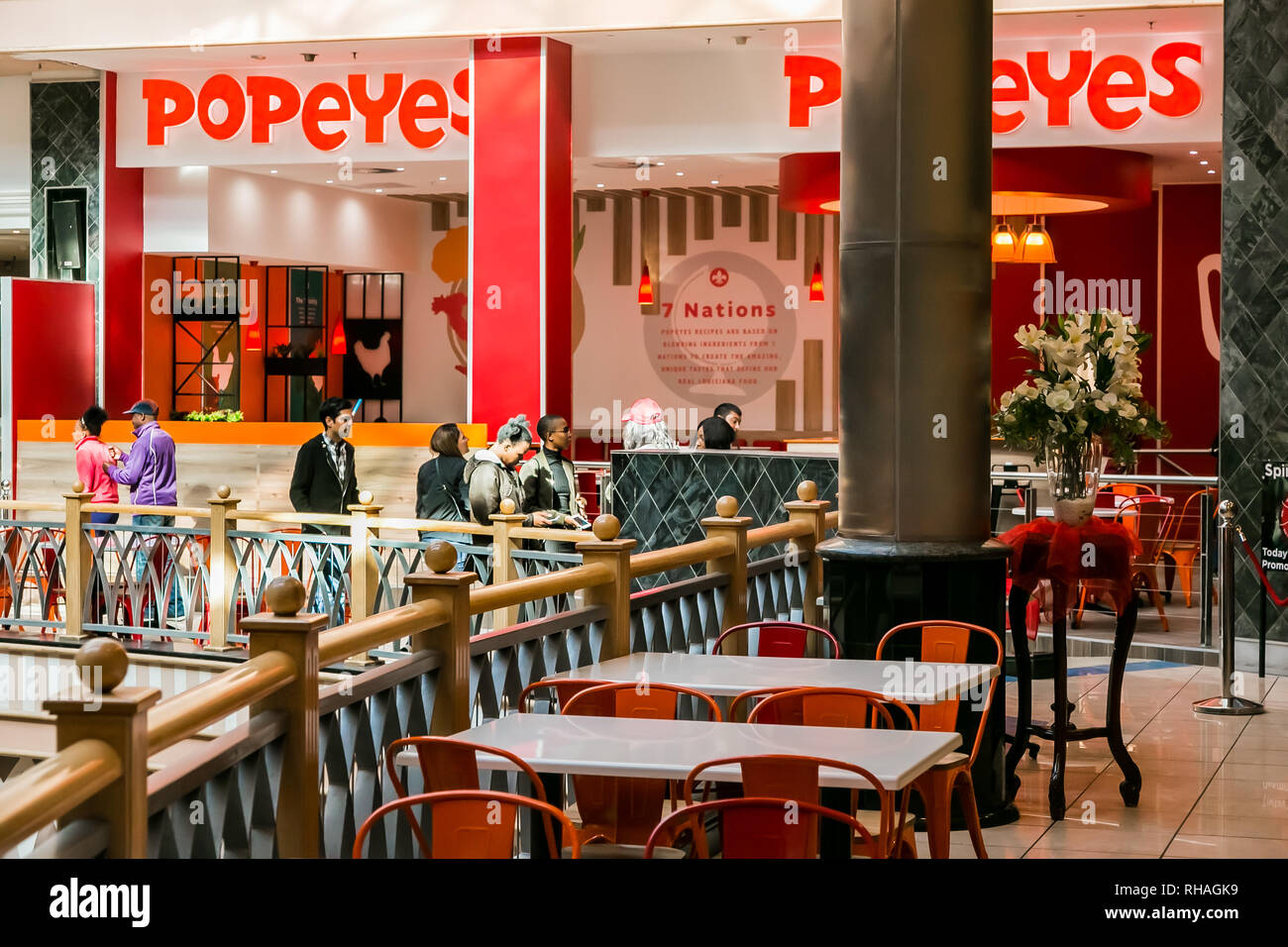 Popeyes Restaurant Interior