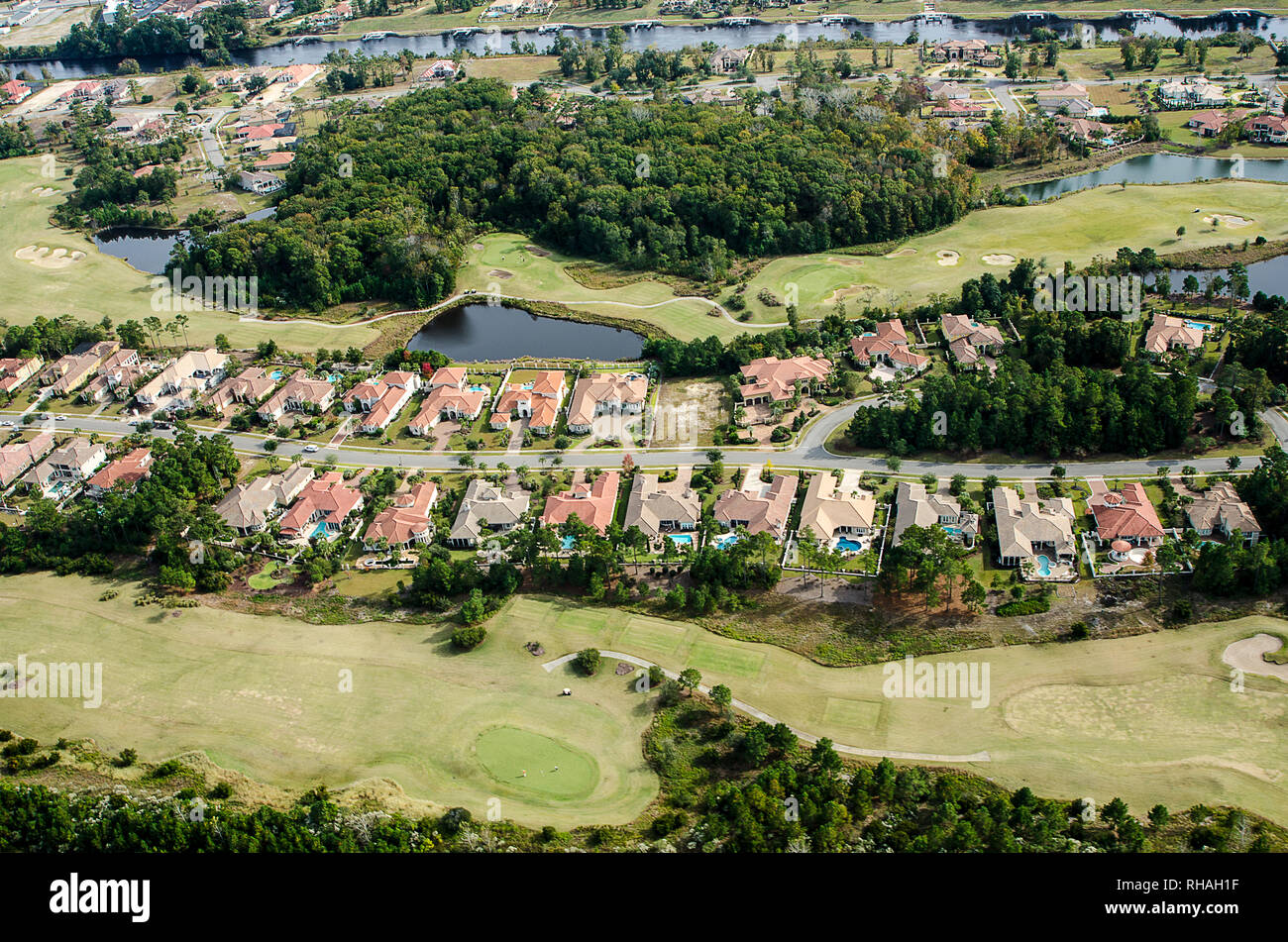 Aerial View of the Grand Strand of Myrtle Beach, South Carolina Stock ...