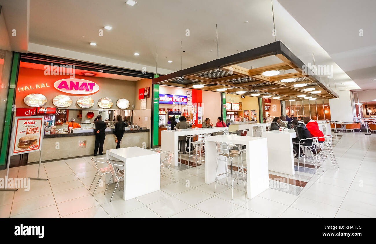 Johannesburg, South Africa - July 05 2011: Interior of Fast Food Take ...