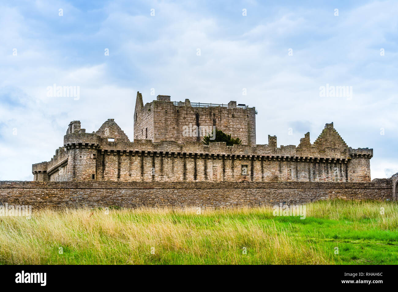 Edinburgh, Scotland: Ruins of Craigmillar Castle, built between 14th ...