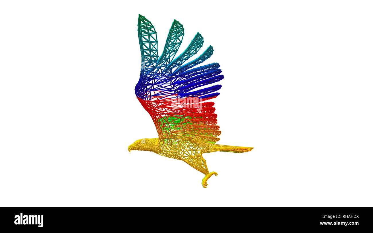 3d eagle logo hi-res stock photography and images - Alamy