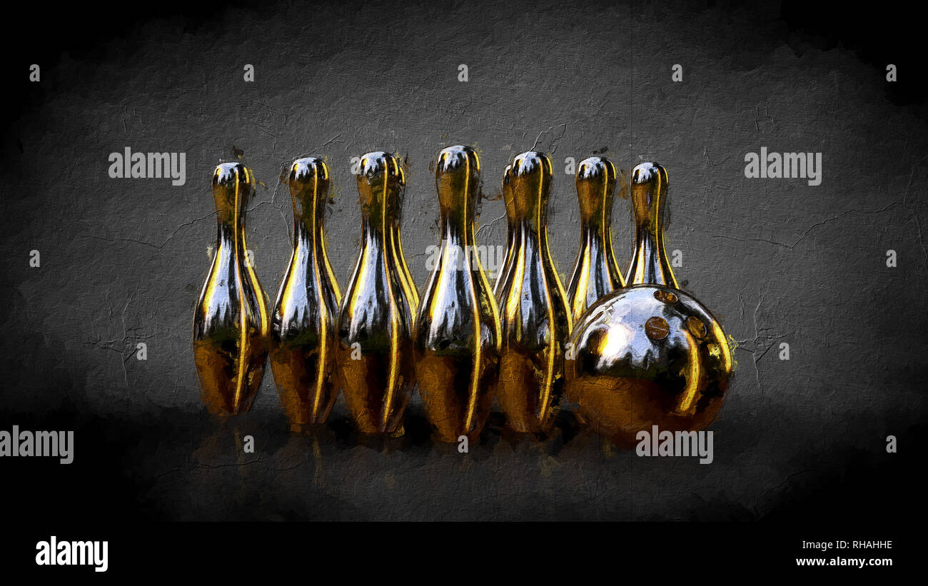 Gold hits ball hi-res stock photography and images - Alamy