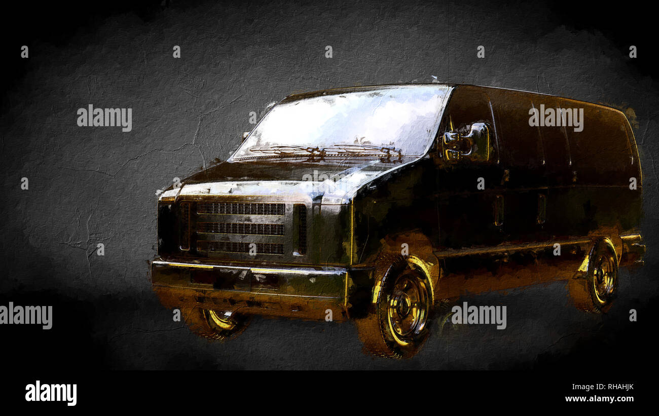 Golden 3d rendering car hi-res stock photography and images - Alamy
