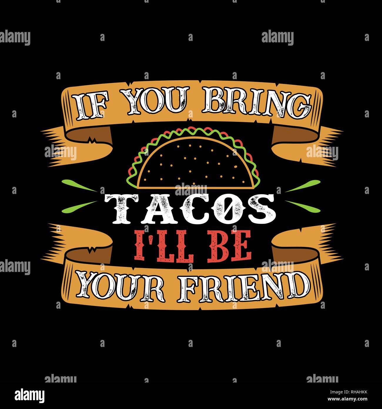 Tacos lover Stock Vector Images - Alamy