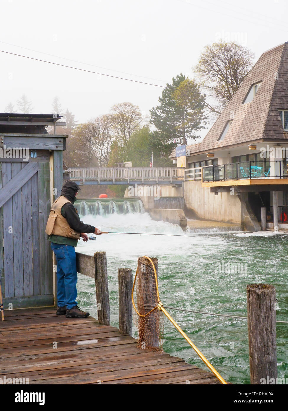Historic Fishtown, Leland, Leelanau Penninsula, Michigan, USA Stock ...