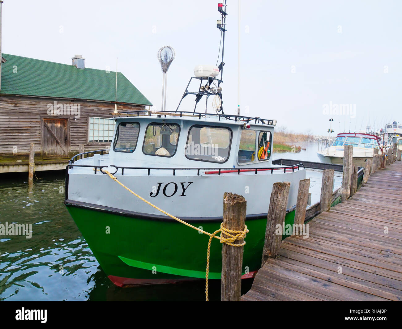 Historic Fishtown, Leland, Leelanau Penninsula, Michigan, USA Stock ...