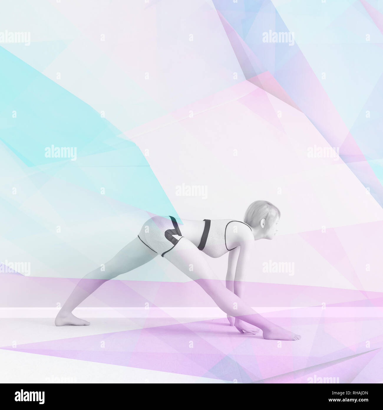 Holistic Fitness Training Regiment for Healthy Lifestyle Stock Photo ...