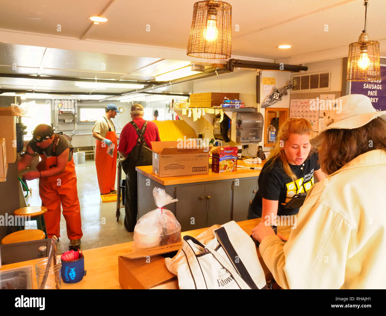 Historic Fishtown, Leland, Leelanau Penninsula, Michigan, USA Stock ...