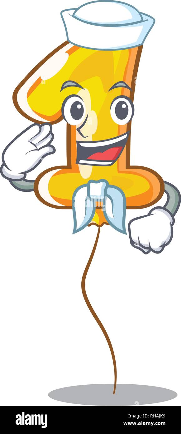 Sailor number one balloon in cartoon shape Stock Vector Image & Art - Alamy