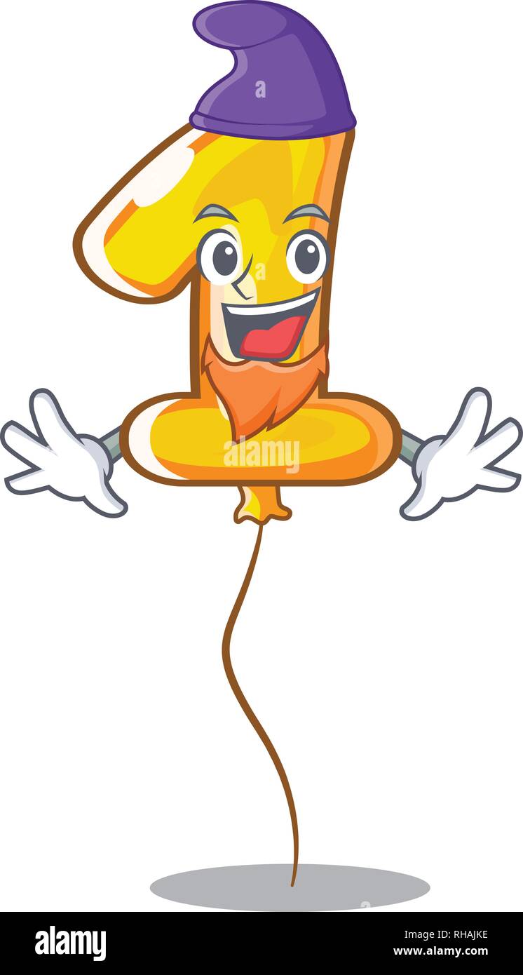 Elf number one balloon in cartoon shape Stock Vector Image & Art - Alamy